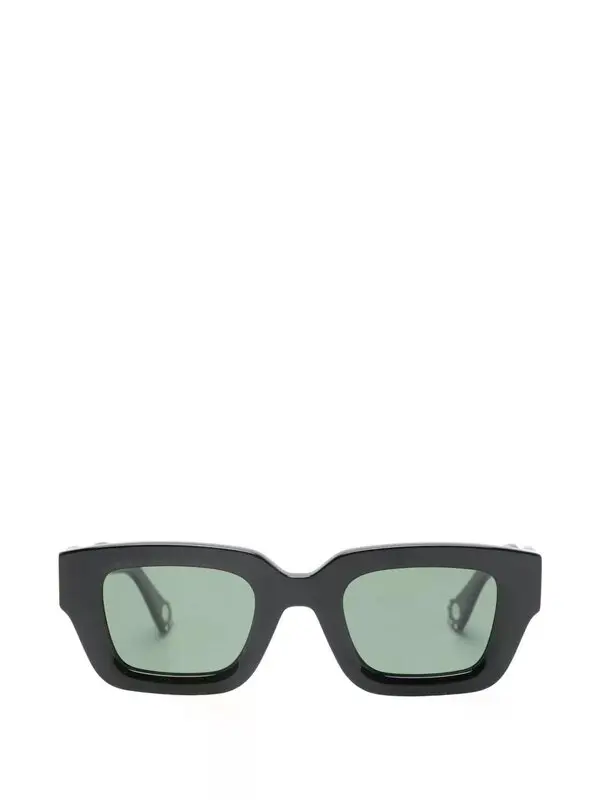 CHARLES JEFFREY Topsy Turvy Square-frame Sunglasses - Black