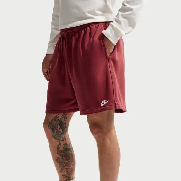 Nike Club French Terry Flow Shorts - Red