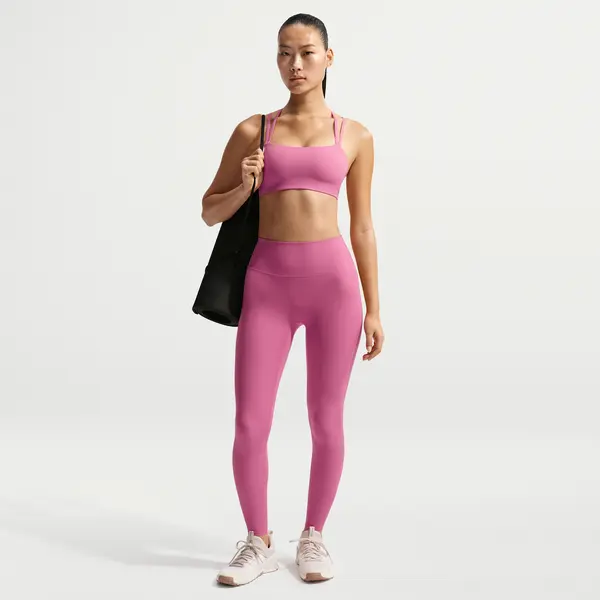 Nike Zenvy Strappy Light-support Padded Sports Bra - Pink