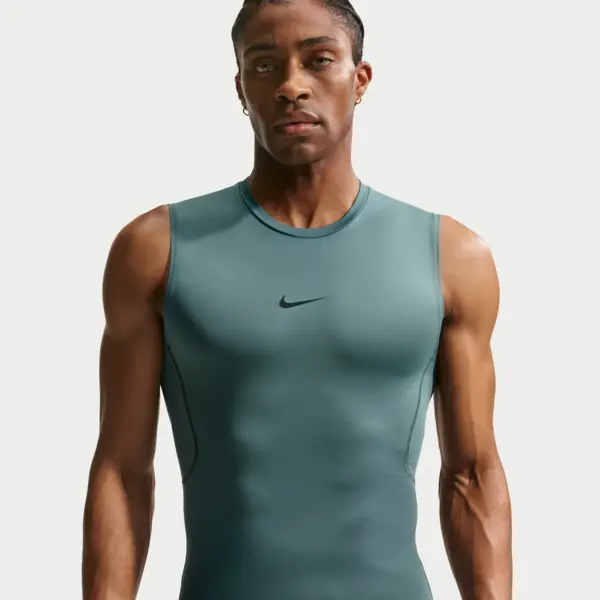 Nike Pro Dri-fit Tight Sleeveless Fitness Top - Grey