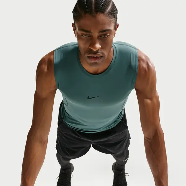 Nike Pro Dri-fit Tight Sleeveless Fitness Top - Grey