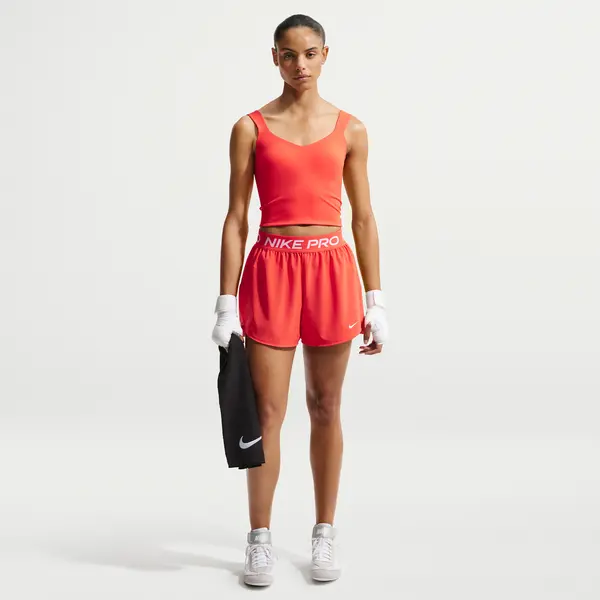 Nike Pro Sculpt -support Padded Sports Bra Tank Top - Red