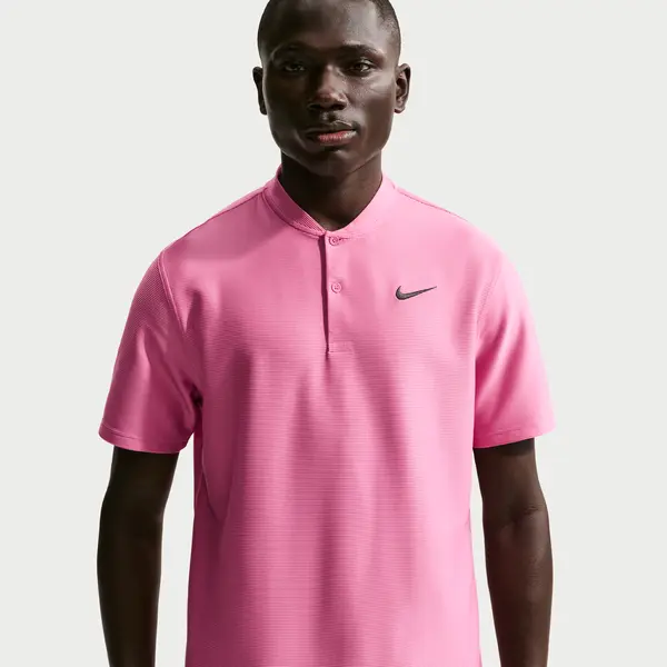 Nike Velocity Dri-fit Blade Collar Golf Polo - Pink