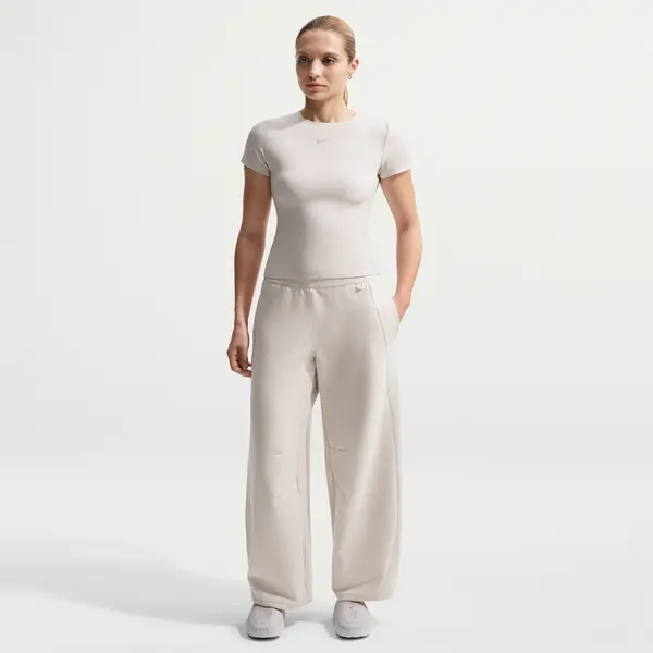 Nike 24.7 Impossiblysoft High-waisted Wide-leg Pants - Brown