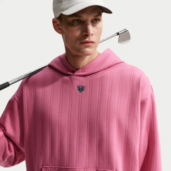 Nike Fairway Fresh Therma-fit Oversized Golf Hoodie - Pink