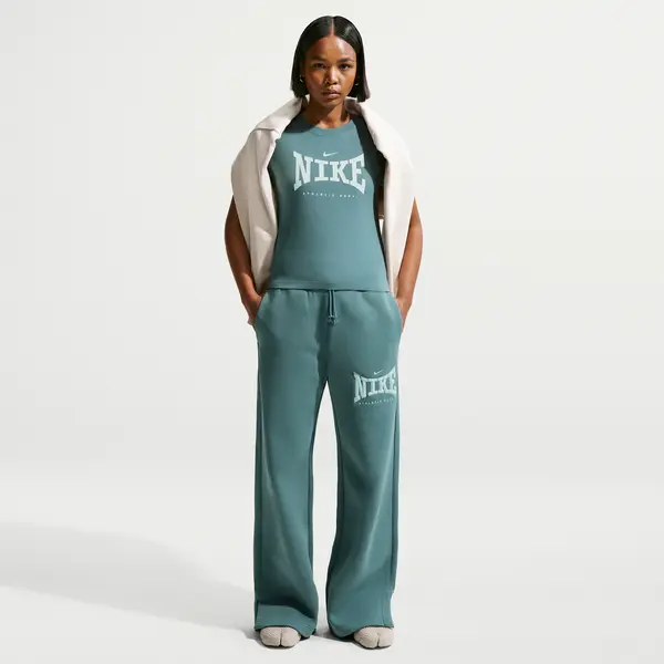 Nike Sportswear Phoenix Fleece High-waisted Wide-leg Pants - Grey