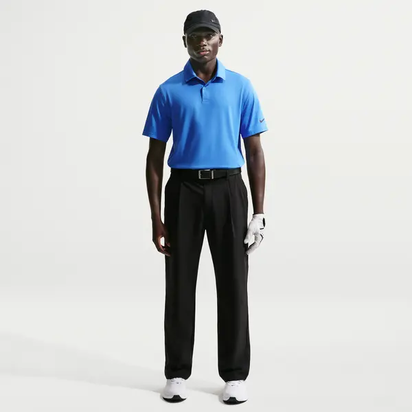 Nike Velocity Dri-fit Sleeve Logo Golf Polo - Blue