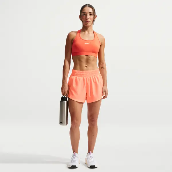 Nike Dri-fit Mid-rise 3" Brief-lined Shorts - Orange