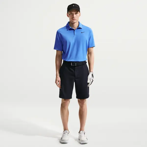 Nike Velocity Dri-fit Chest Logo Golf Polo - Blue