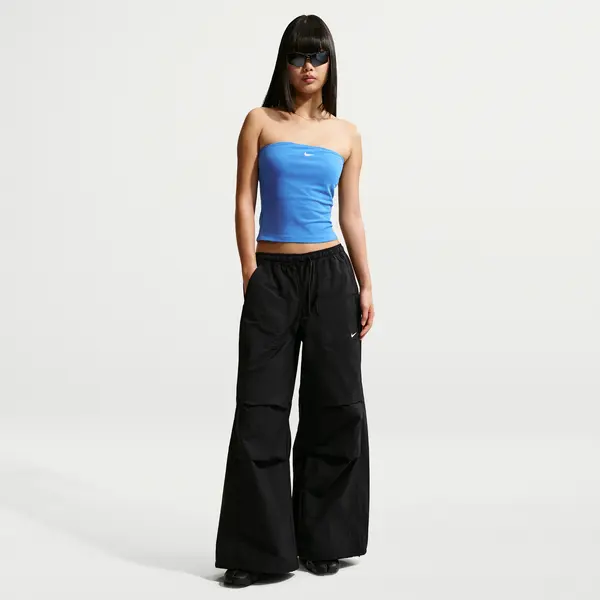 Nike Sportswear Loose Mid-rise Structured Pants - Black