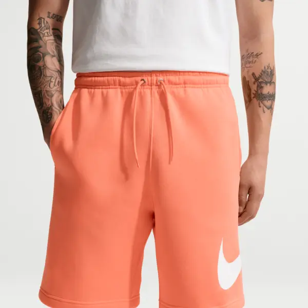 Nike Club Fleece Shorts - Orange