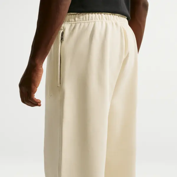 Nike Solo Swoosh Fleece Open-hem Pants - White
