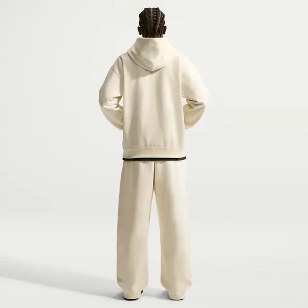 Nike Solo Swoosh Fleece Open-hem Pants - White
