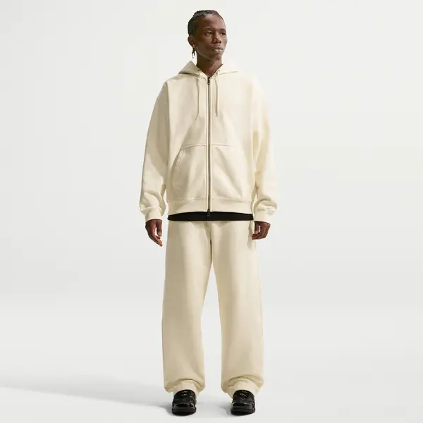 Nike Solo Swoosh Full-zip Fleece Hoodie - White