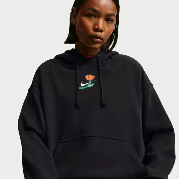 Nike Phoenix Fleece Oversized Pullover Basketball Hoodie