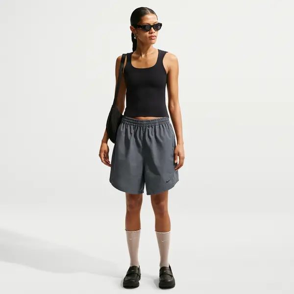 Nike Sportswear Oversized Mid-rise Woven Shorts - Black