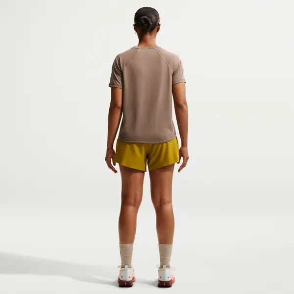 Nike Dri-fit Short-sleeve Trail Running Top - Brown