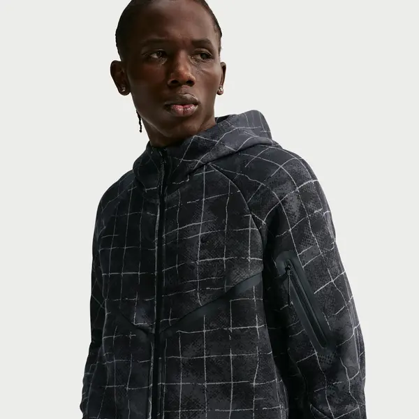 Nike Tech Windrunner Fleece Full-zip Jacket - Grey