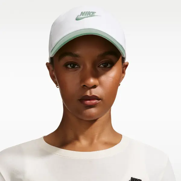 Nike Club Unstructured Futura Wash Cap - White