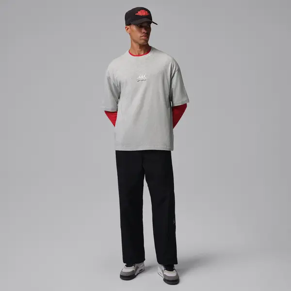 JORDAN Flight Oversized Graphic T-shirt - Grey