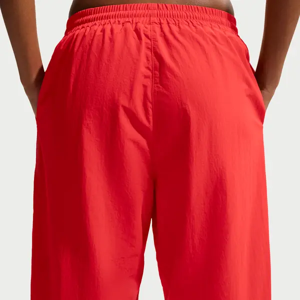 Nike Oversized High-waisted Woven Pants - Red