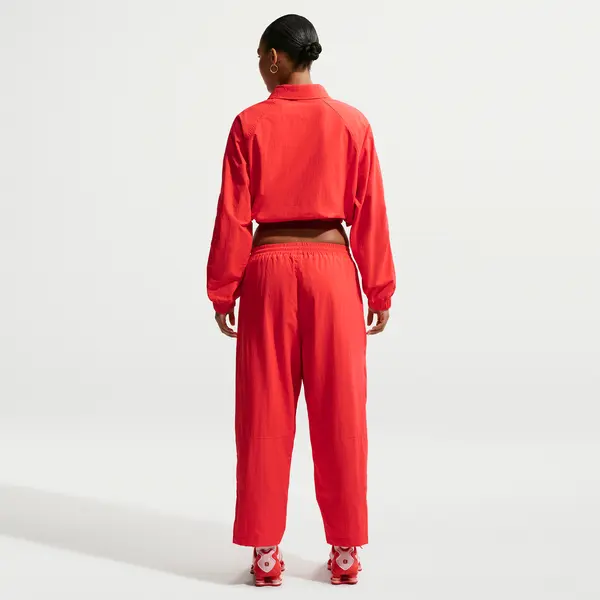 Nike Oversized High-waisted Woven Pants - Red