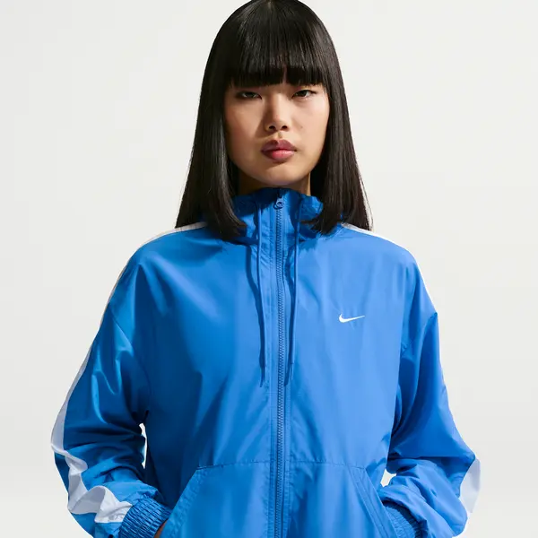 Nike Sportswear Classic Wovens Loose Uv Hooded Jacket - Blue