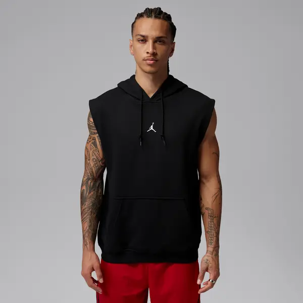 JORDAN Sport Crossover Dri-fit Sleeveless Pullover Hoodie - Black