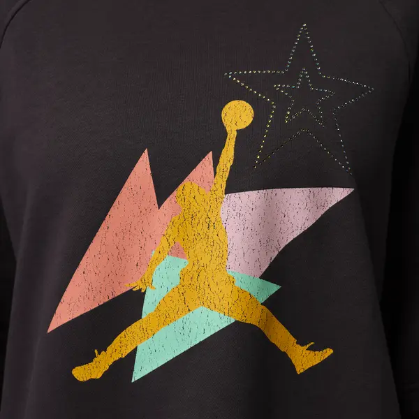 JORDAN Brooklyn Fleece French Terry Short-sleeve T-shirt - Black