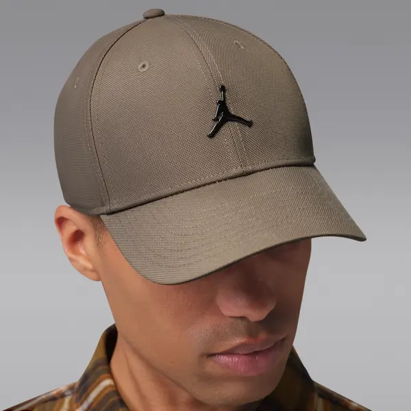 JORDAN Rise Structured Metal Jumpman Hat - Grey