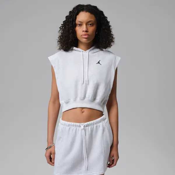 JORDAN Brooklyn Fleece French Terry Top - Brown
