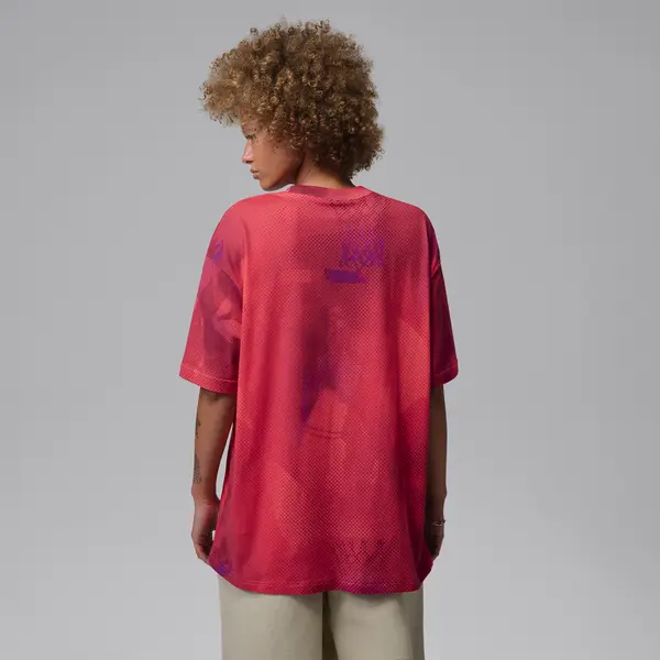 JORDAN Flight Oversized Graphic T-shirt - Red