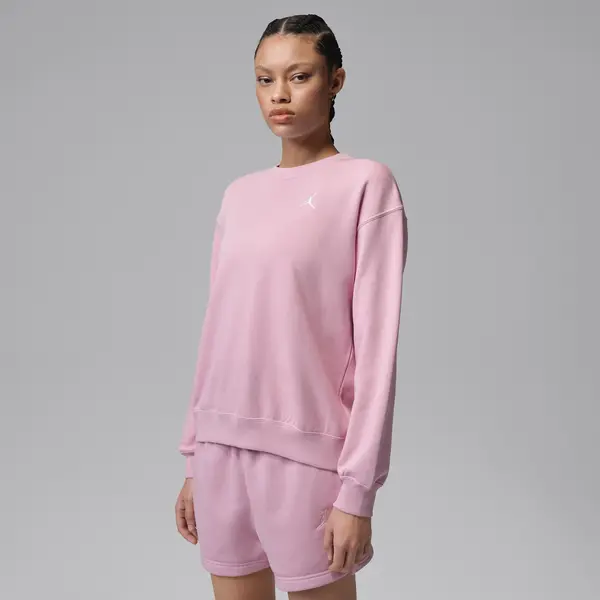 JORDAN Brooklyn Fleece French Terry Crew-neck Sweatshirt - Pink