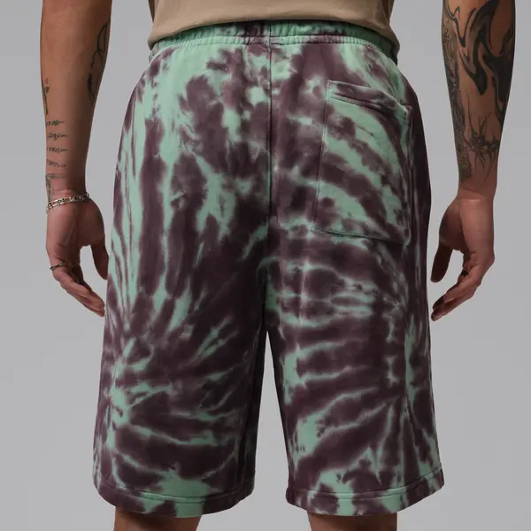 JORDAN Brooklyn Fleece Tie-dye Festival Shorts - Green
