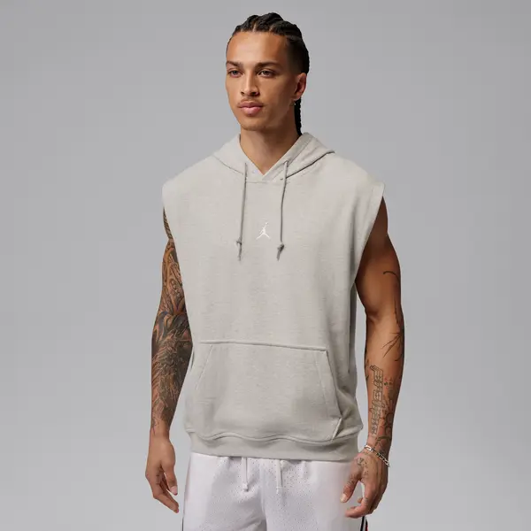 JORDAN Sport Crossover Dri-fit Sleeveless Pullover Hoodie - Grey