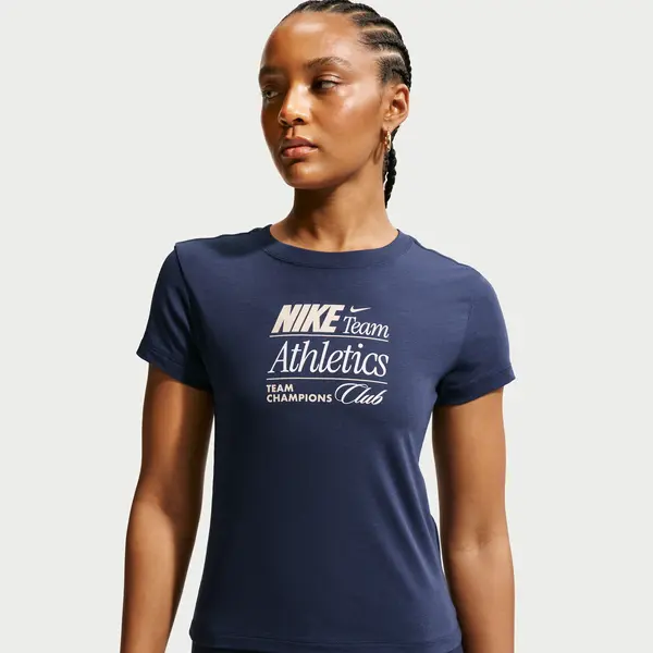 Nike Sportswear Chill Knit Slim Mod-cropped T-shirt - Blue