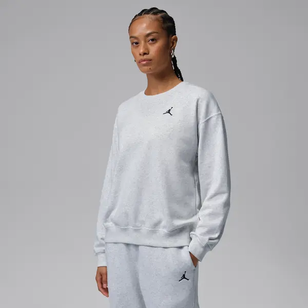 JORDAN Brooklyn Fleece French Terry Crew-neck Sweatshirt - Brown