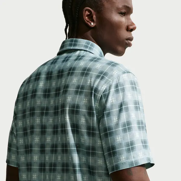 Nike Tailored Performance Tartan Dri-fit Golf Polo
