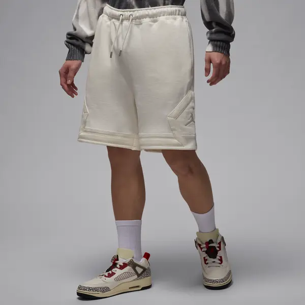 JORDAN Flight Fleece Diamond Shorts - White