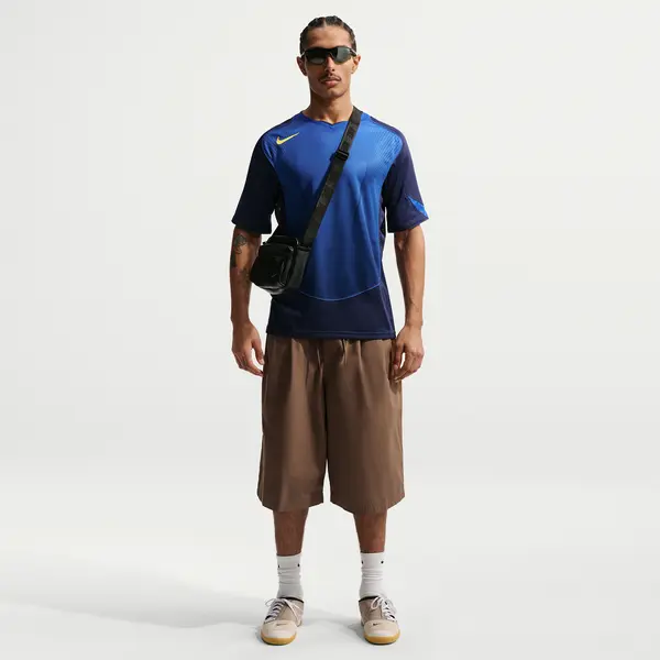 Nike Club Oversized Pleated Shorts - Brown