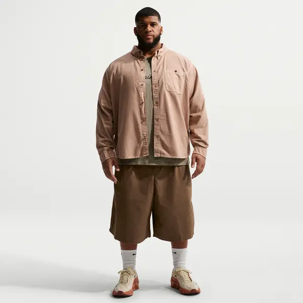 Nike Club Oversized Pleated Knee-length Shorts