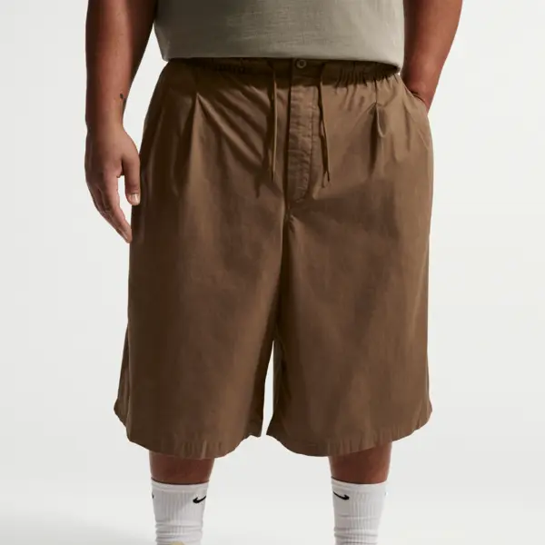 Nike Club Oversized Pleated Knee-length Shorts