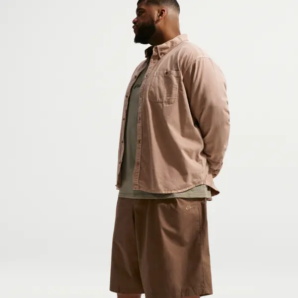 Nike Club Oversized Pleated Knee-length Shorts