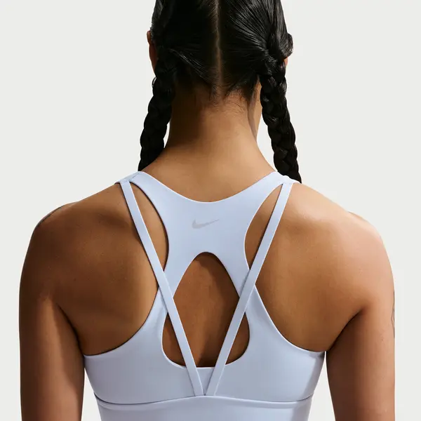 Nike Zenvy Light-support Padded Longline Sports Bra - Blue