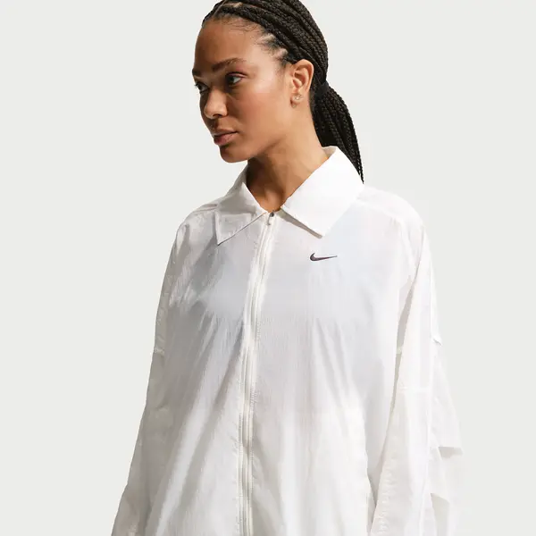 Nike Sportswear Oversized Lightweight Uv Jacket - White