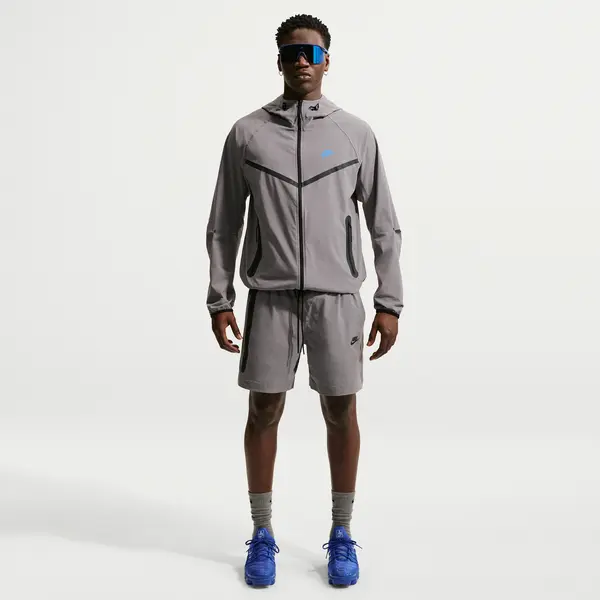 Nike Tech Dri-fit Woven Full-zip Windrunner Jacket - Black