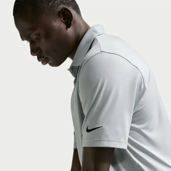 Nike Velocity Dri-fit Sleeve Logo Golf Polo - Grey