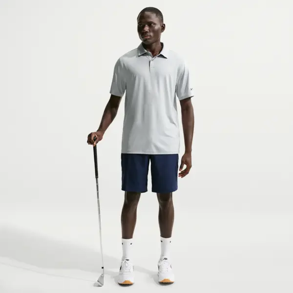 Nike Velocity Dri-fit Sleeve Logo Golf Polo - Grey