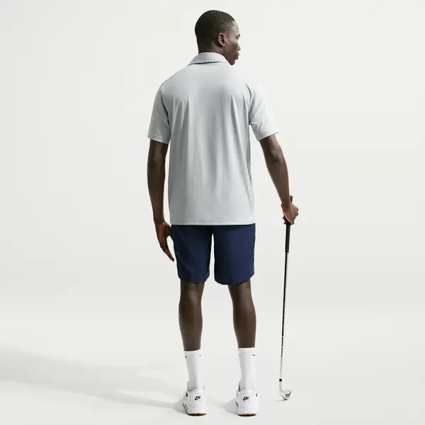 Nike Velocity Dri-fit Sleeve Logo Golf Polo - Grey