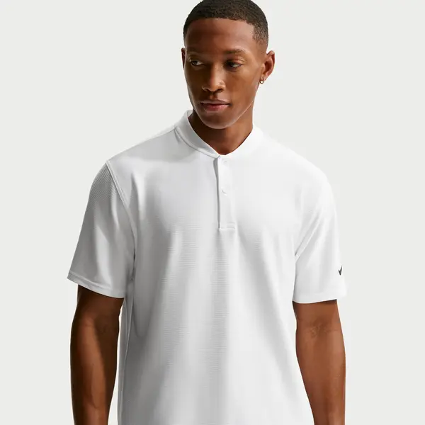Nike Velocity Dri-fit Blade Collar Golf Polo - White